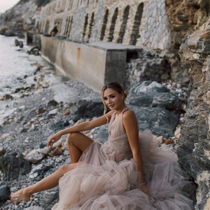 Gloria Dress in Mokko Color // Multiple Size Infinity Style Dress With ...