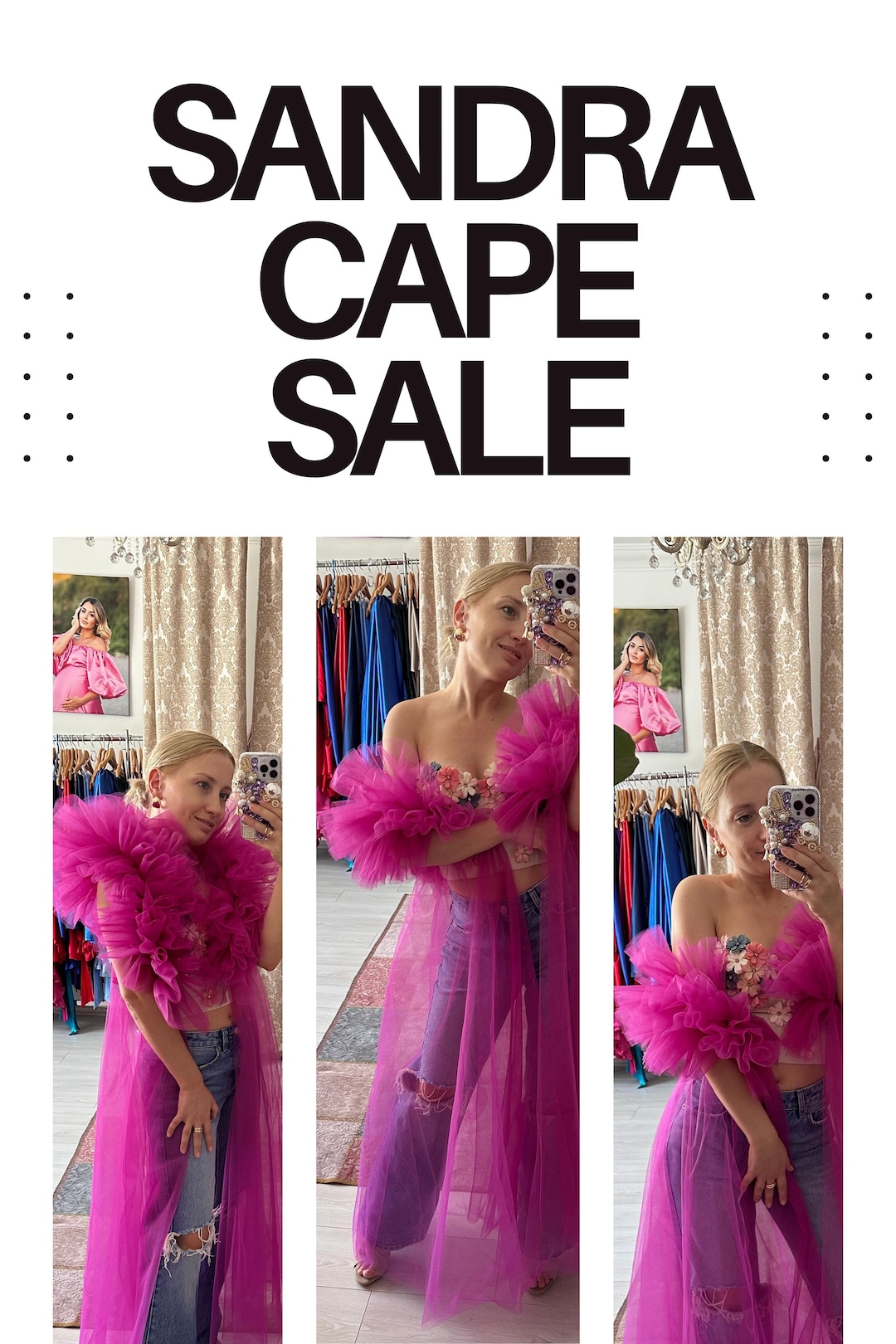 Sandra Cape Multiple Order Custom Colors (for Each Cape Color Can Be ...