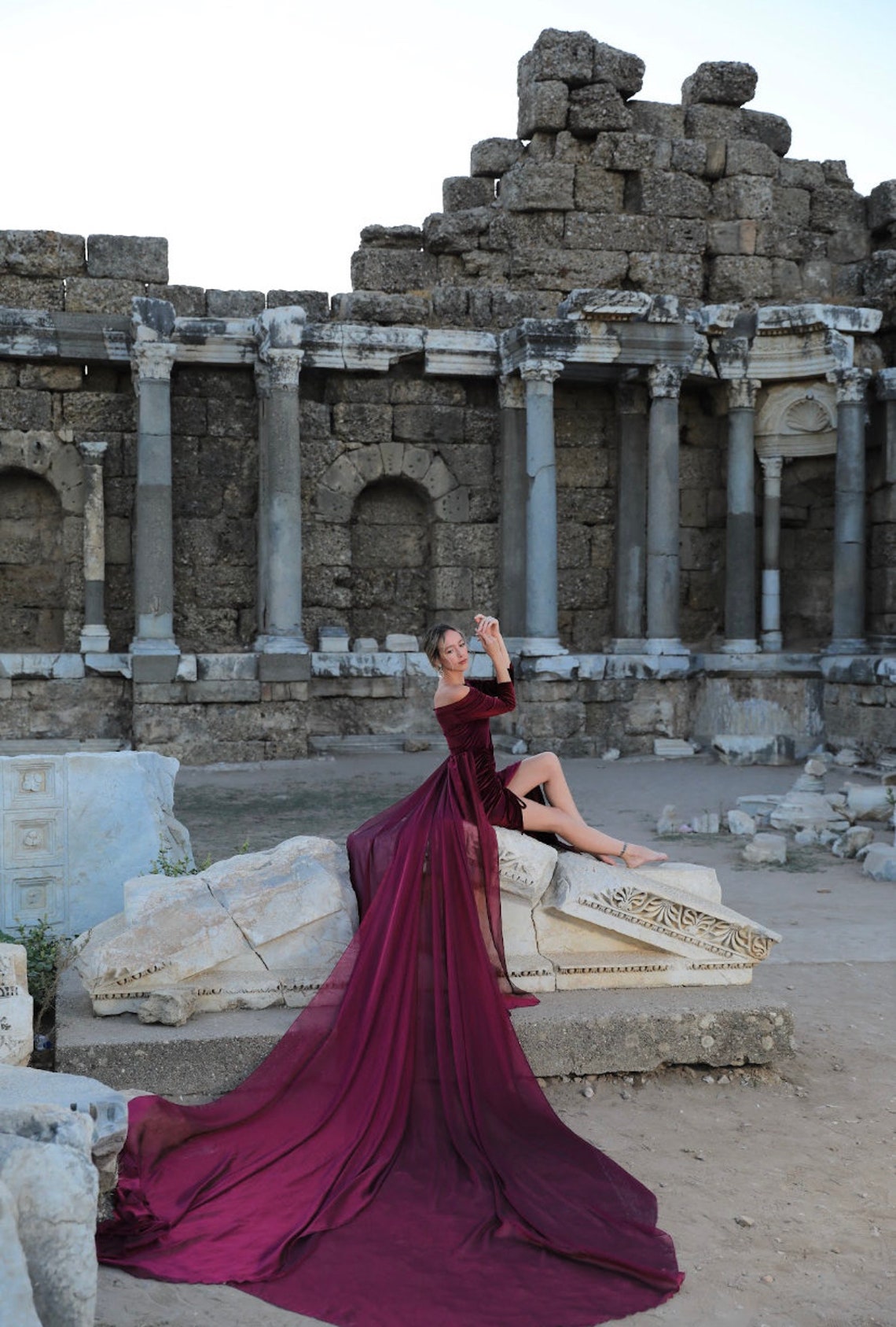 Velvet Miranda Dress // Velvet Long Sleeve Dress Winter - Etsy