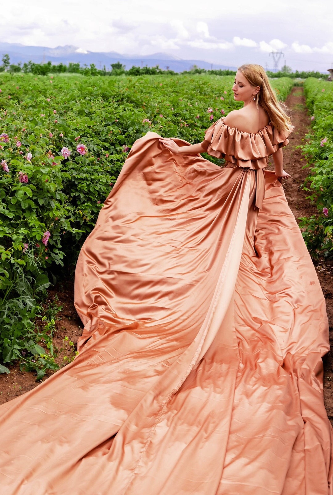 Monica Dress in Mokko Color // Fast Free Shipping by DHL Express ...