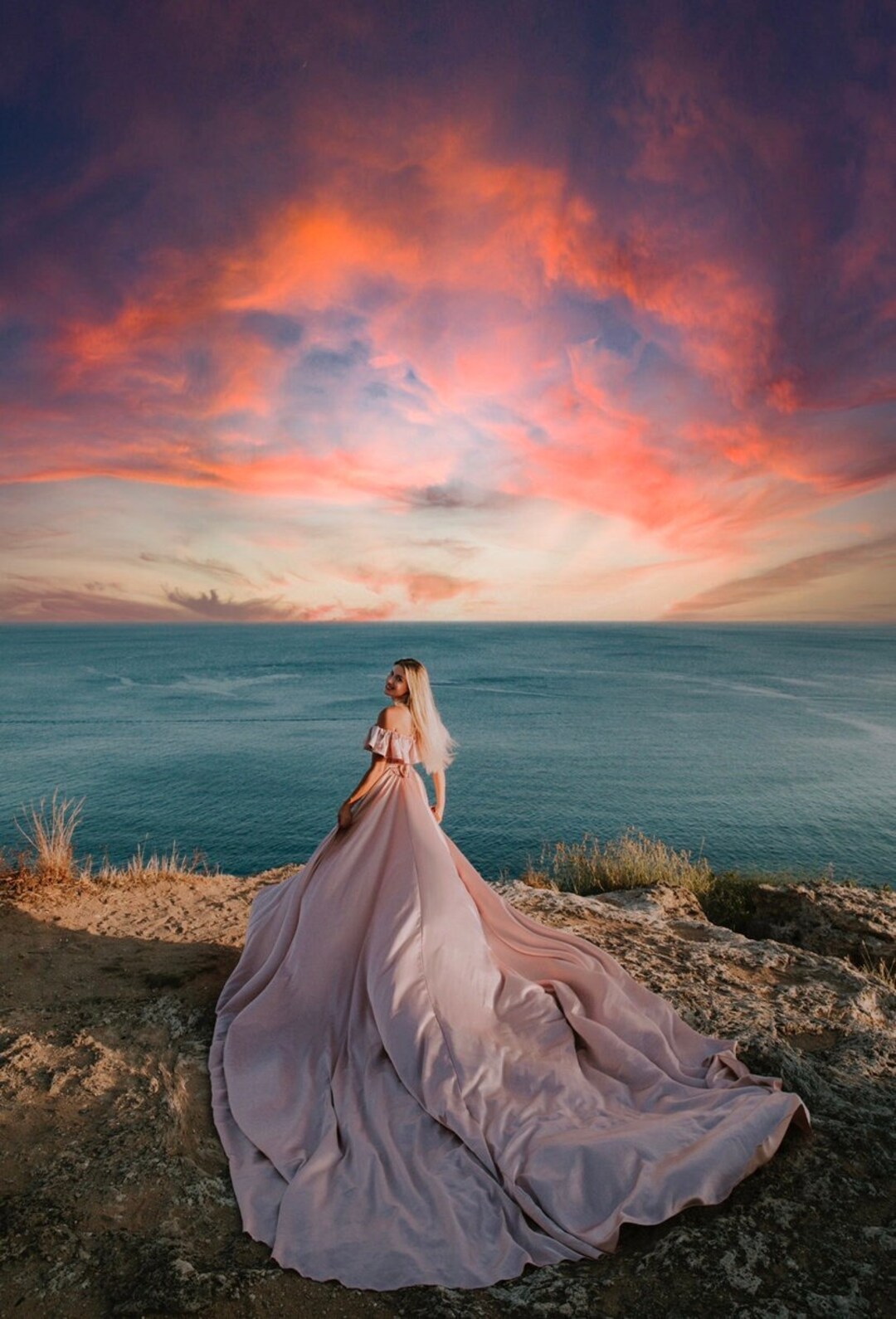 Alana // Custom Size Custom Color Custom Sewing, Flying Dress for Photo ...