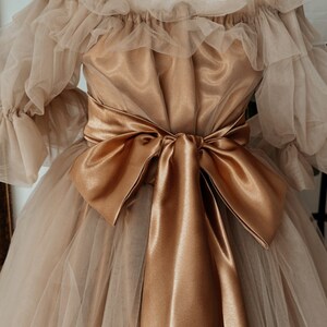 Ophelia Dress // Mokko Color Dress Custom Color Princess Prom Dress ...