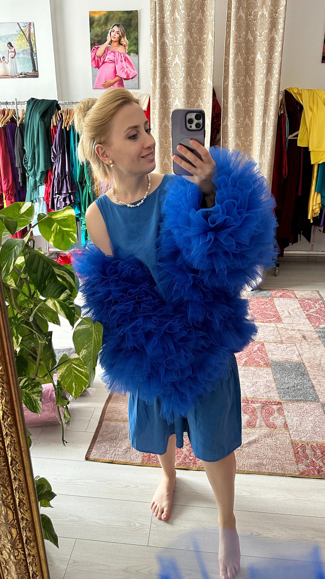 Andrea Crop Jacket in Royal Blue Color MY187 // Adorable Detail to Your ...