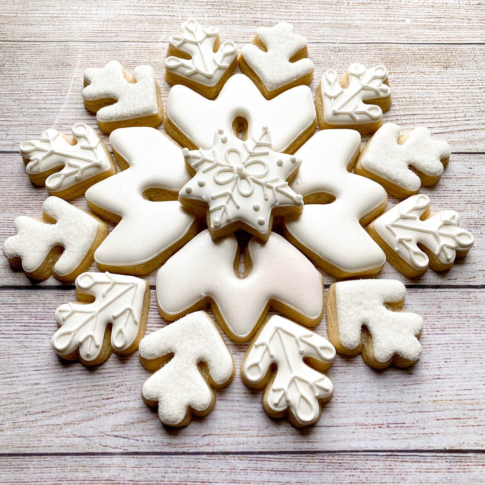 Snowflake Cookie Cutter Platter - Etsy