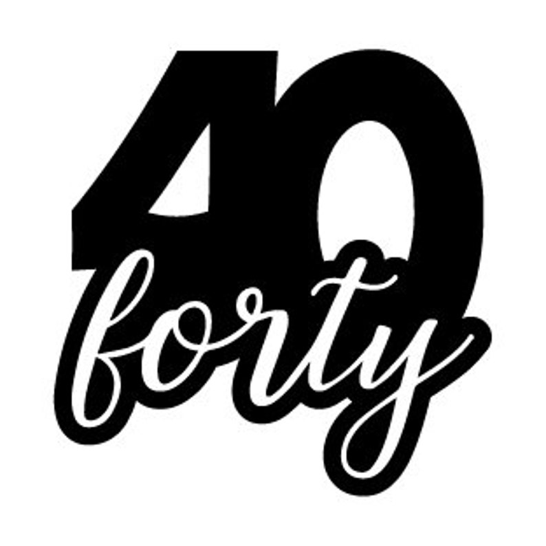 Forty Number Cookie Cutter/ 40 Number Cookie Cutter | Etsy