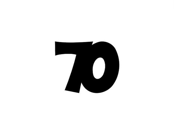 Seventy/ 70 Cookie Cutter | Etsy