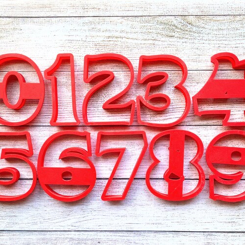 Number Cookie Cutters - Etsy