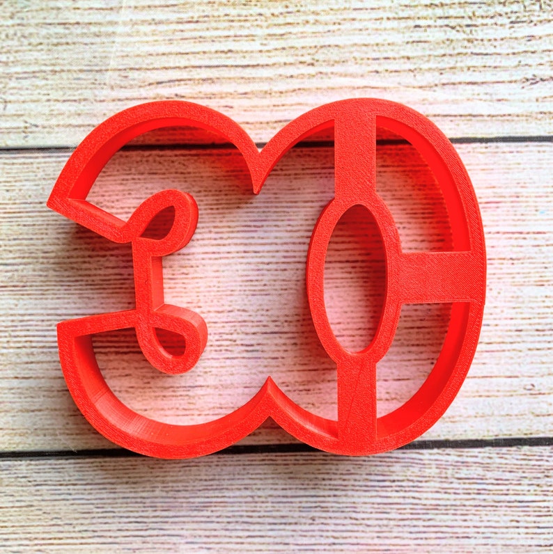 30 Cookie Cutter/number 30 Cookie Cutter/thirty Cookie Cutter/thirty - Etsy