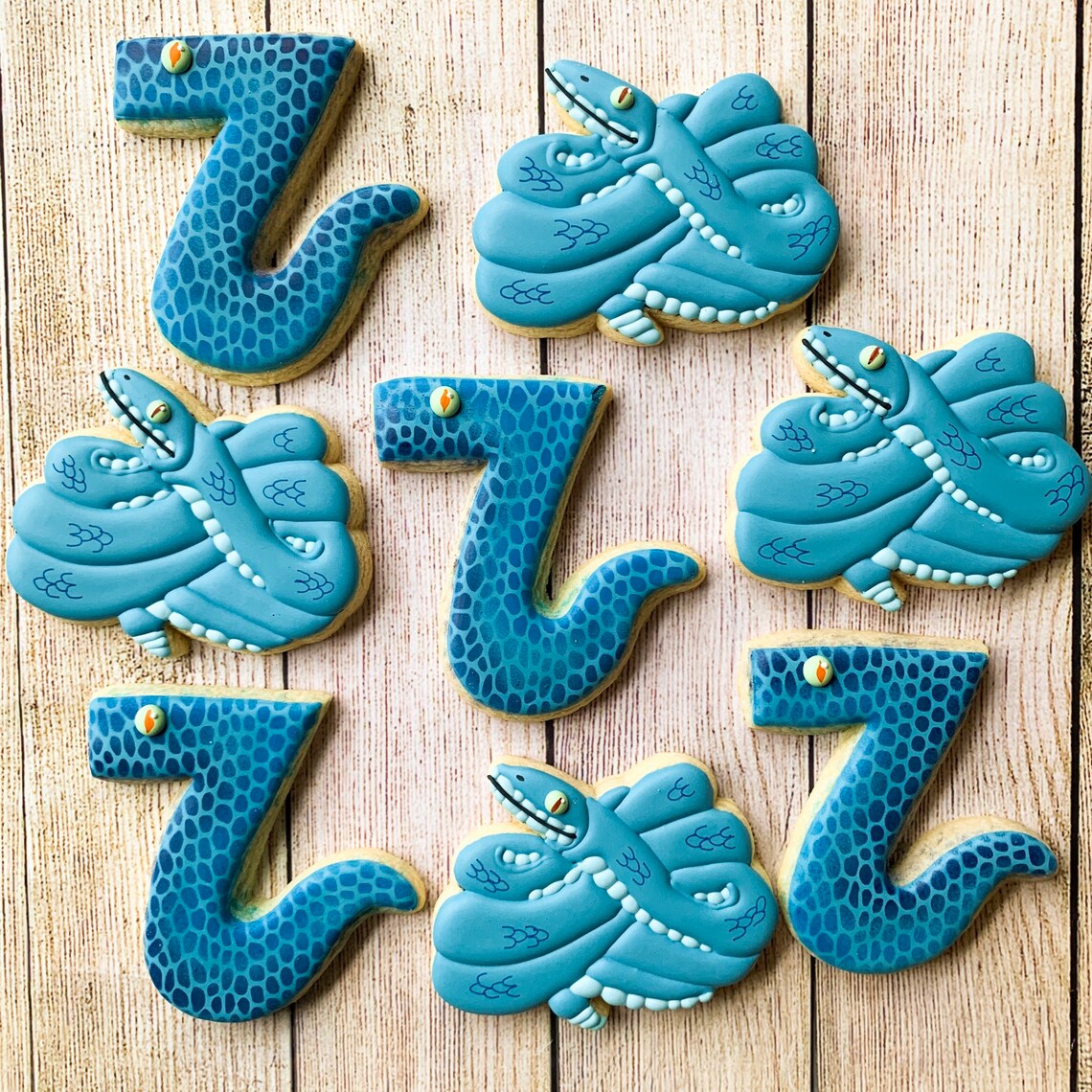 Number 7 Snake Cookie Cutter/number 7 Cookie Cutter/snake - Etsy