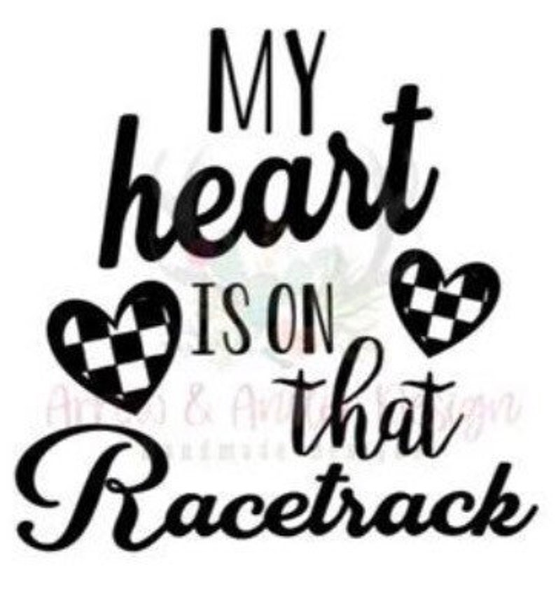 My Heart is on That Racetrack - Digital Image - Instant Download Image ...