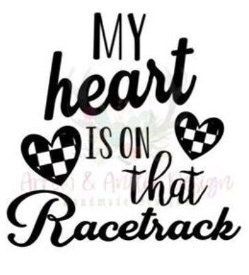 My Heart is on That Racetrack - Digital Image - Instant Download Image ...