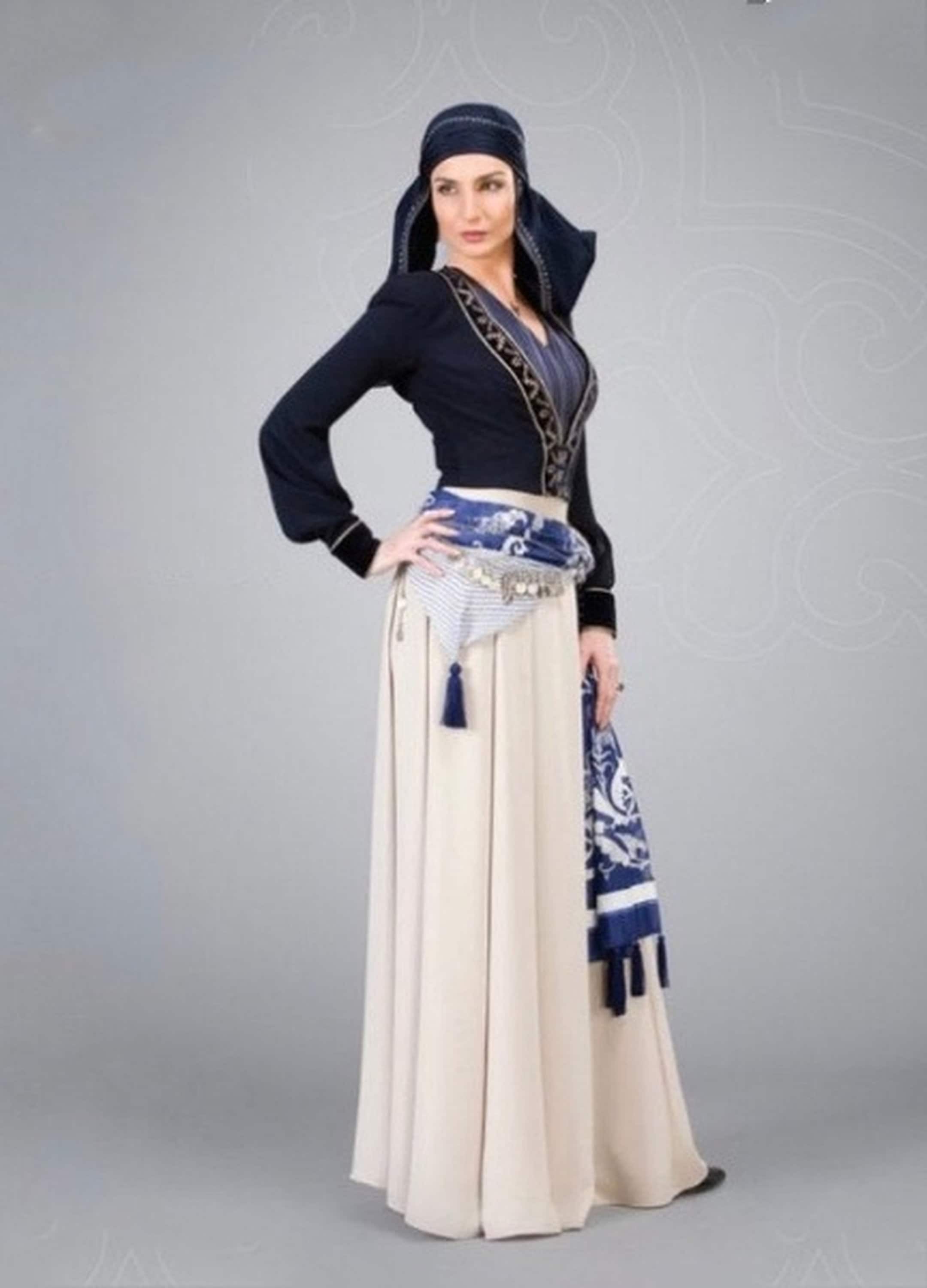 Georgian Clothing Georgian Dress and a Blouse Cossack Chokha | Etsy