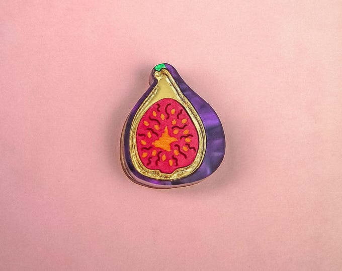 Fig Enamel Pin - Etsy