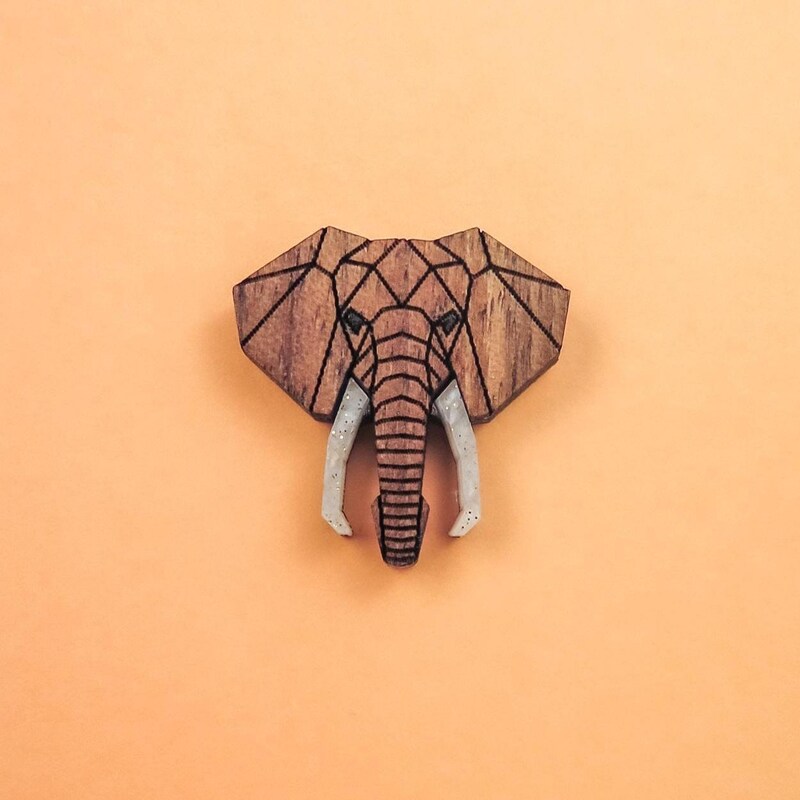 Elephant Lapel Pin - Etsy