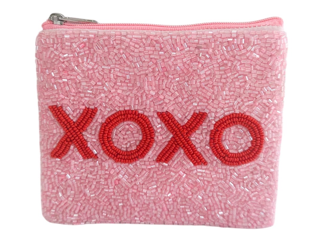XOXO Beaded Coin Purse, Unique Handmade Women's Accessory, Perfect Gift ...