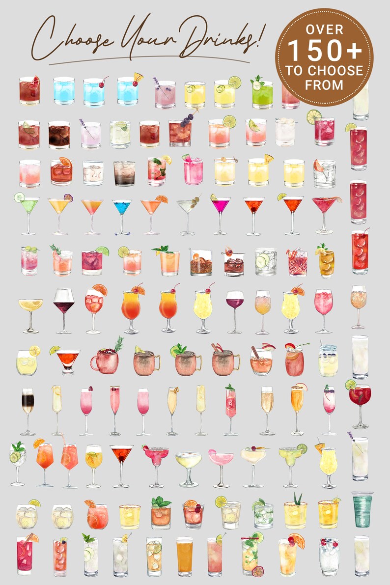 Thankful for Cocktails Bar Menu Sign. Thanksgiving Drink Menu Template ...