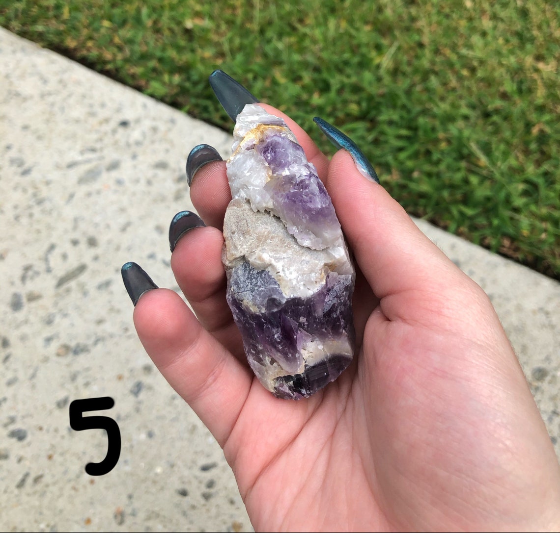 Raw Banded Amethyst Chevron Amethyst - Etsy