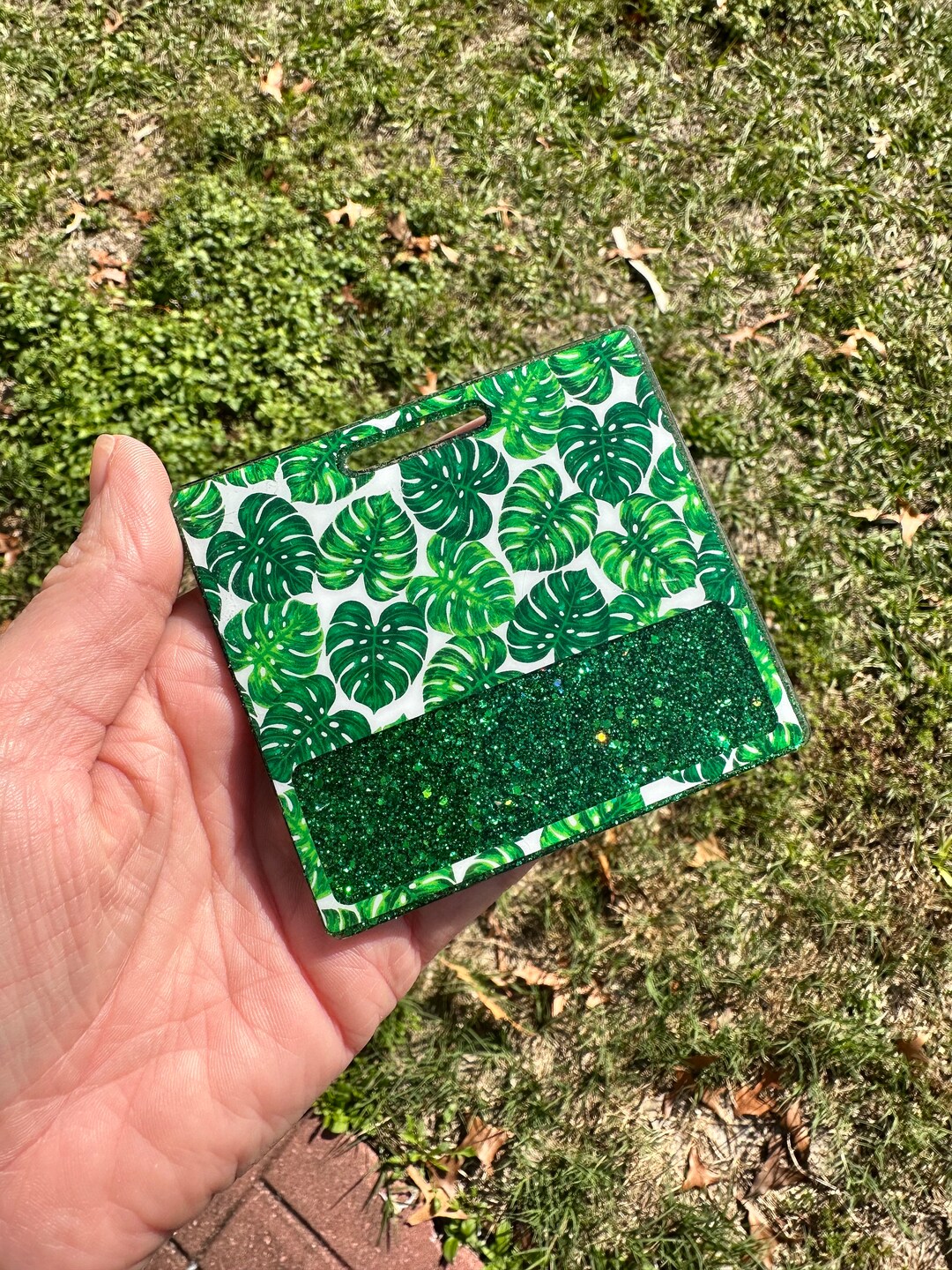 Monstera Leaf Badge Buddy - Etsy