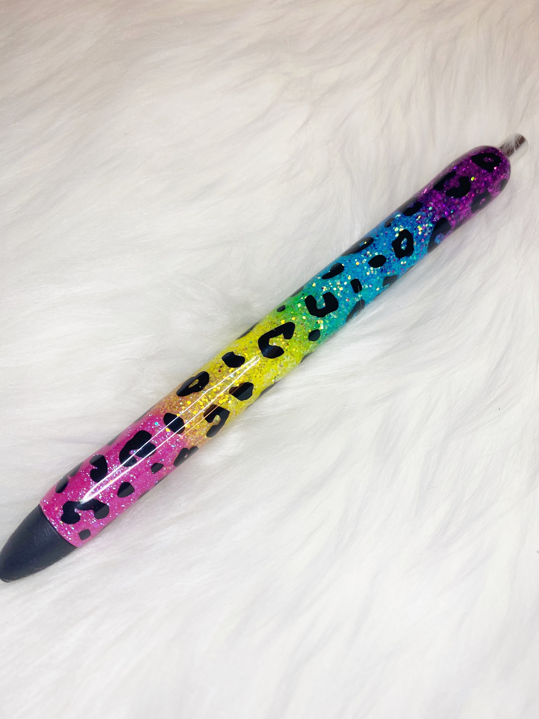 Rainbow Ombre Leopard Pen | Etsy