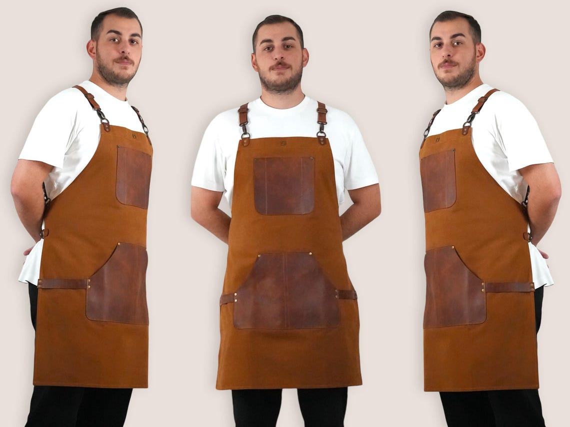Personalized Apron for Men and Women - Adjustable Canvas Apron With ...