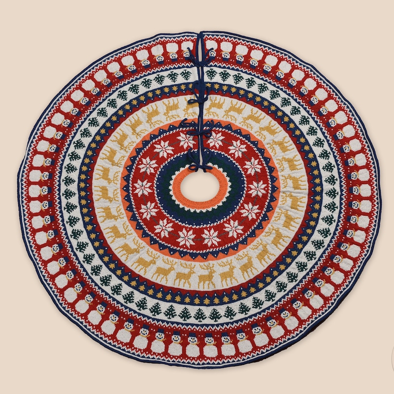 Knit Tree Skirt - Etsy