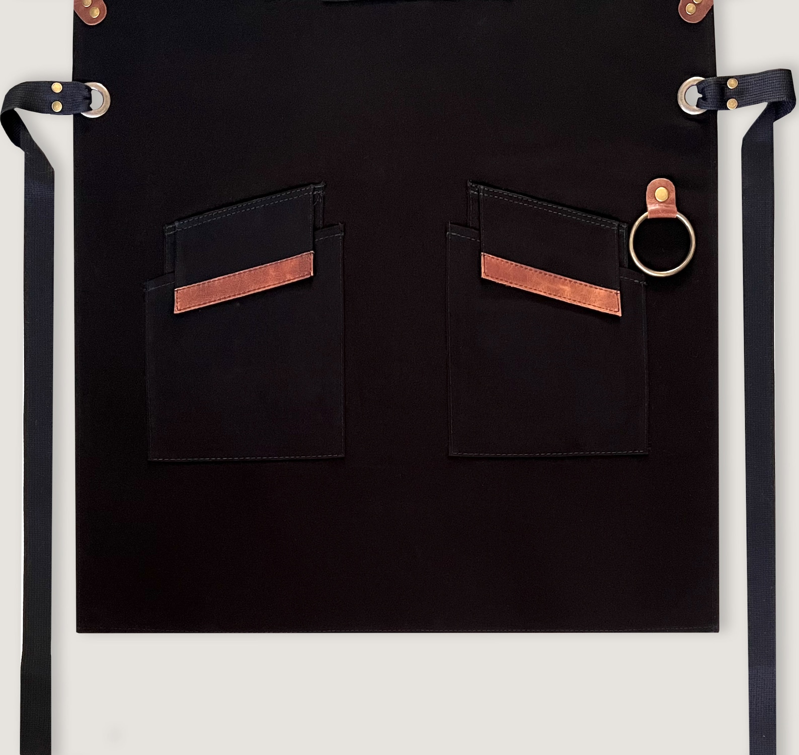 Waxed Personalized Apron | Cross-back Leather Apron | Unisex Wax Apron ...