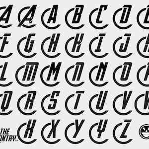Avengence™ Digital Download Font Inspired by the Avengers. Cricut ...