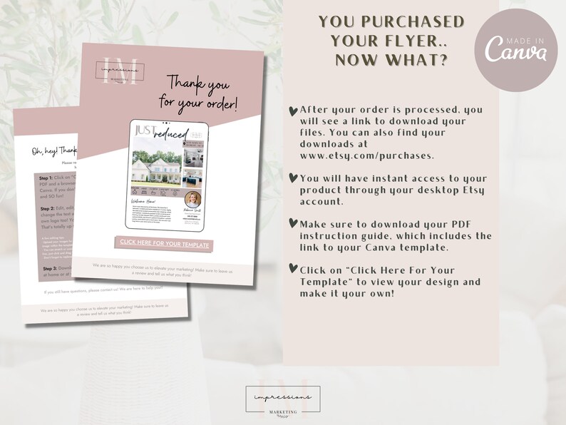 Real Estate Listing Flyer | Listing Just Reduced Flyer | Real Estate ...