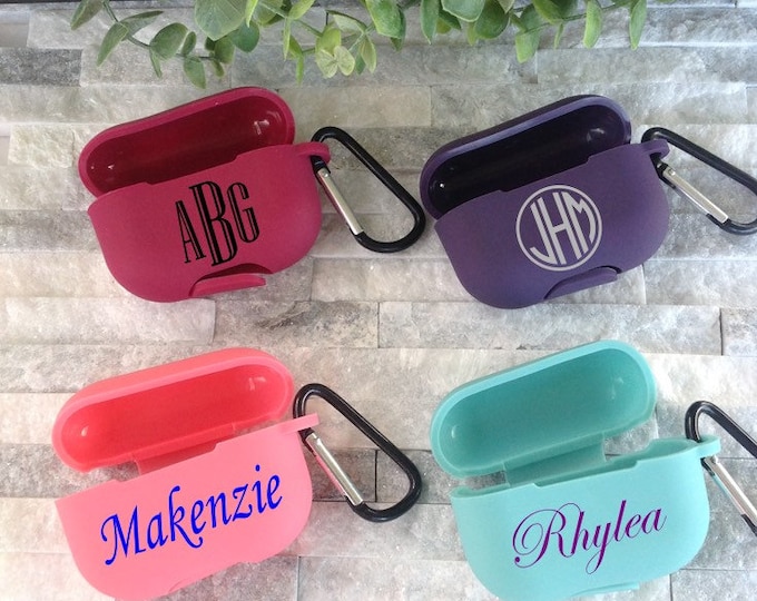Monogram Apple Air Pods Case, Personalised Dropshadow Initials, Choose ...