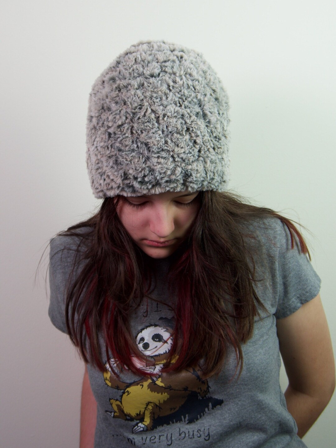 Velvety Bulky Faux Fur Hat| Crochet Fur Hat| Warm Winter Hat| Soft ...