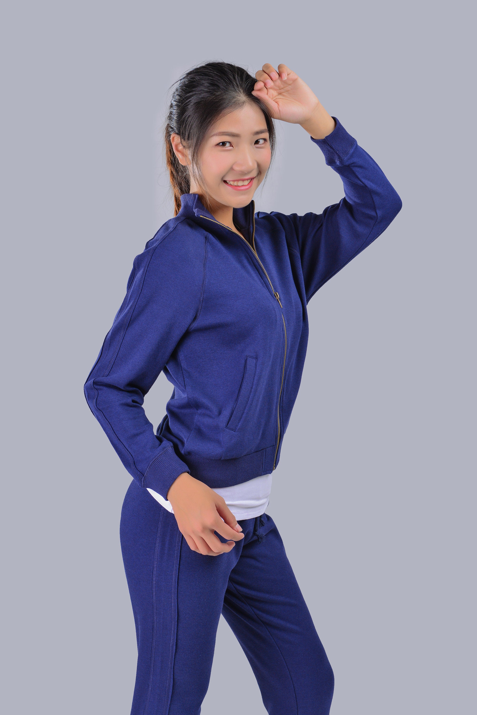 Womens Sweater Jacket Set Blue Zip Front Soft Fleece Embroidered - Etsy