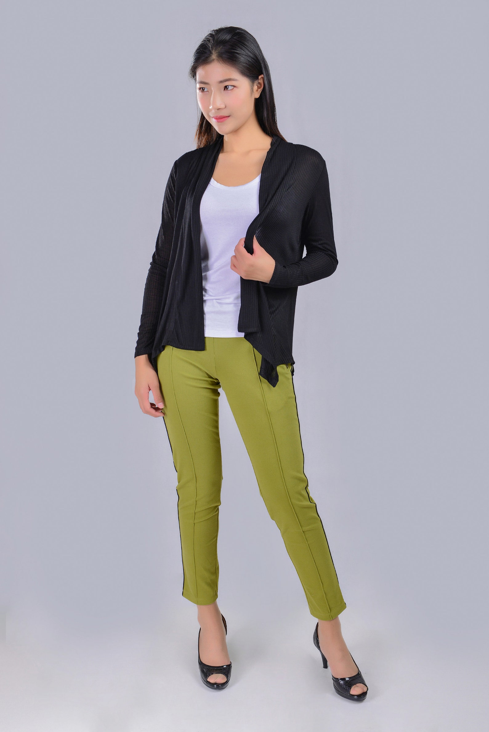 Woman's Skinny Pants Slim Fit Stretch Pencil Pants Elastic - Etsy