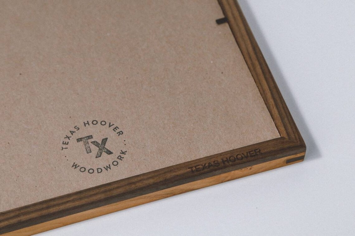 Engraved Live Edge Frame. Personalized Engraving. Custom | Etsy