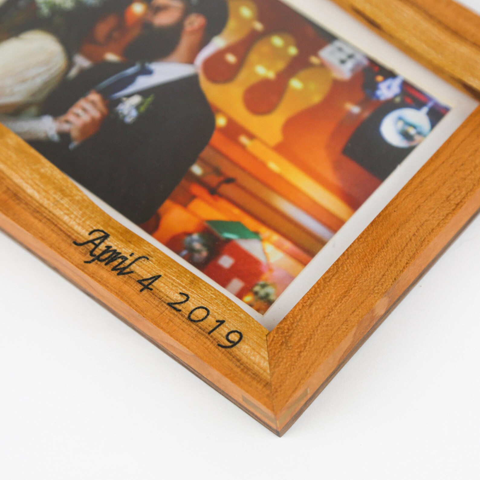 Engraved Live Edge Frame. Personalized Engraving. Custom - Etsy