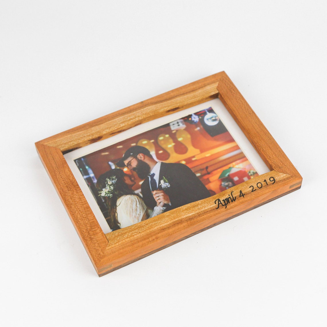 Engraved Live Edge Frame. Personalized Engraving. Custom - Etsy