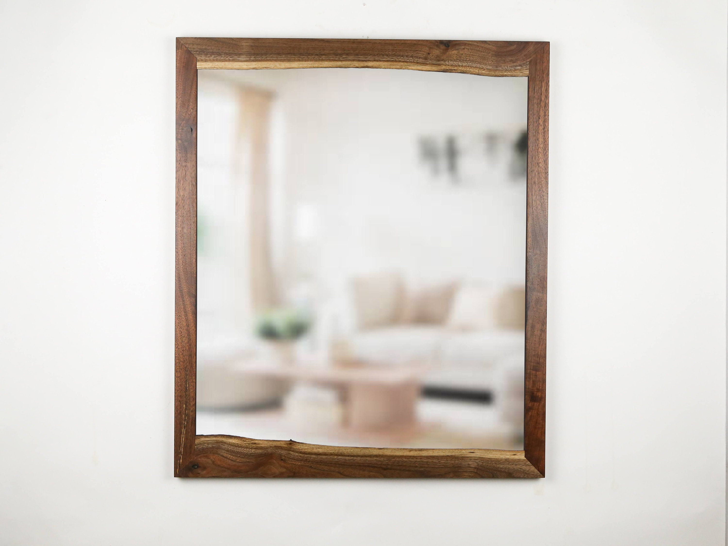 Live Edge Mirror Walnut Wood - Etsy