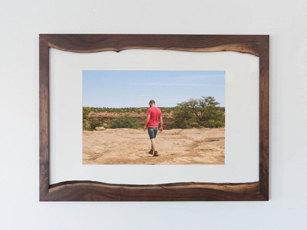 Live Edge Walnut Frame. Custom Sizing. - Etsy