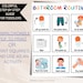 DIGITAL Bathroom Routine and Potty Training Chart, Toilet Training ...