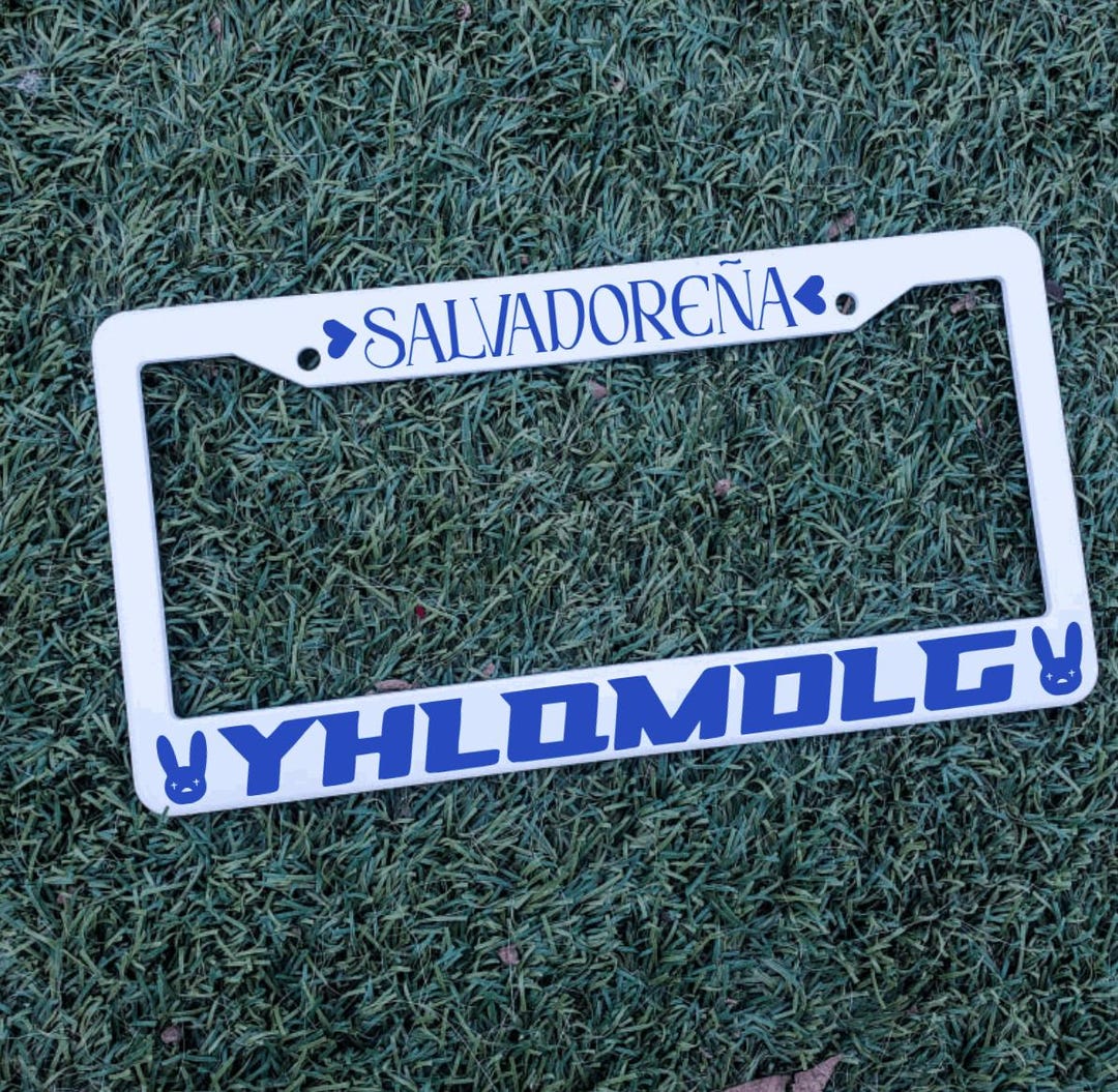 Bad Bunny WHITE License Plate - USA State | Country | YHLQMDLG - Etsy