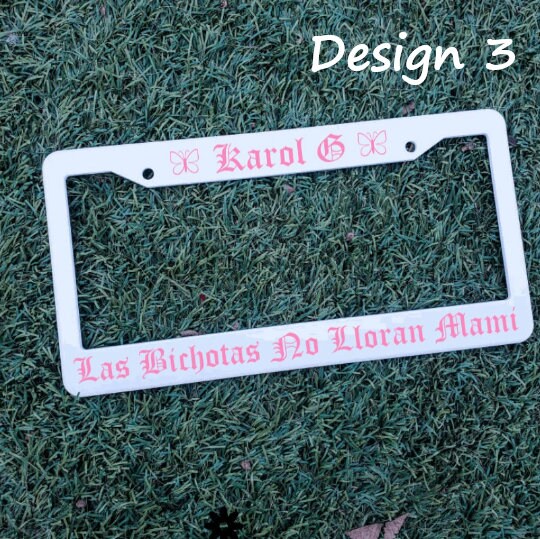 Karol G License Plate Frame La Bichota Mujer Empoderada - Etsy