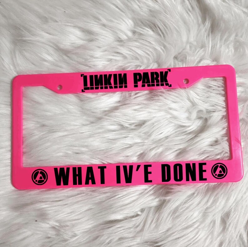 Linkin Park License Plate | Neon Pink | the Emptiness Machine - Etsy