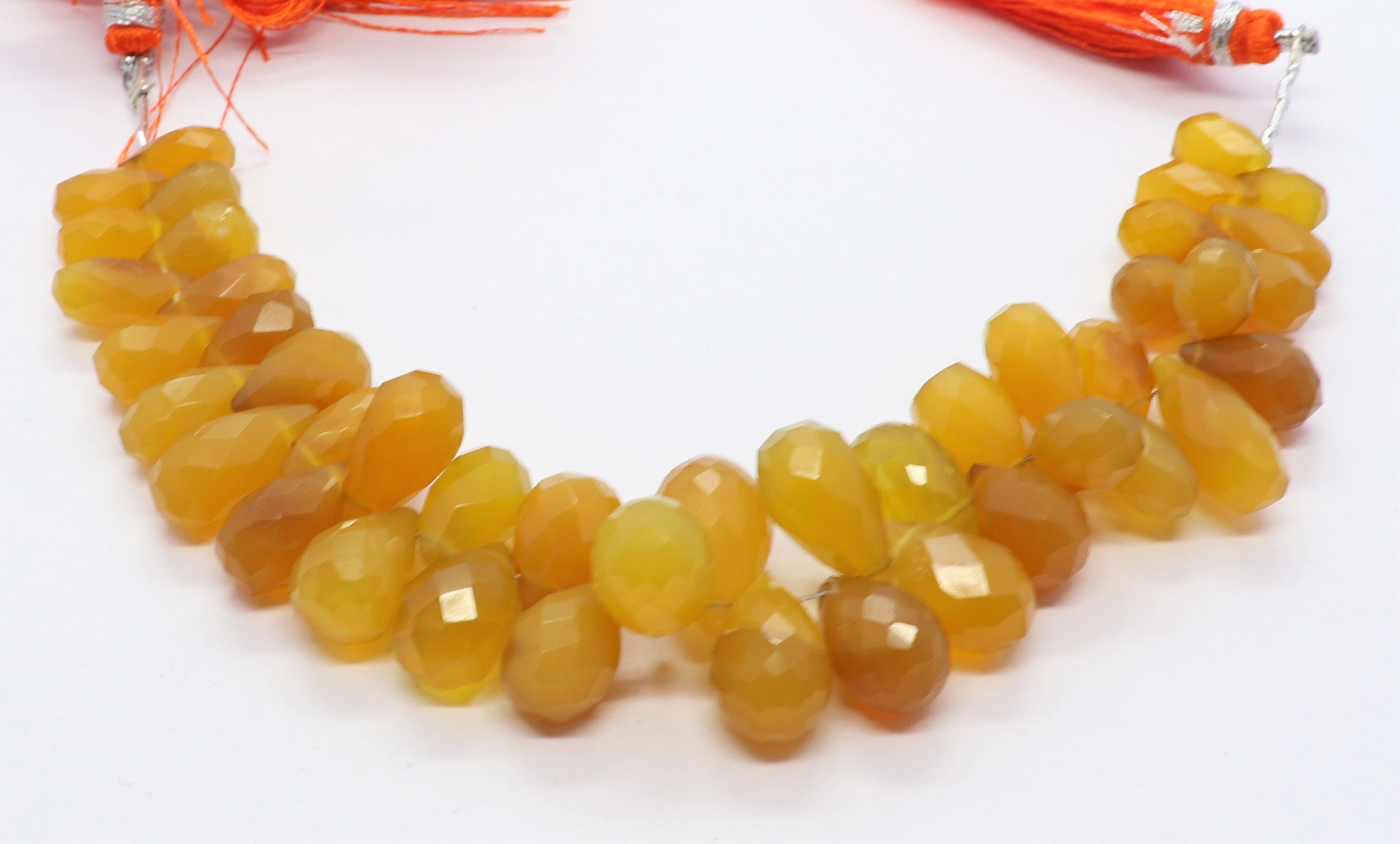 AAA Natural Yellow Calcy Faceted Teardrop Beads 5x9-9x13 MM | Etsy