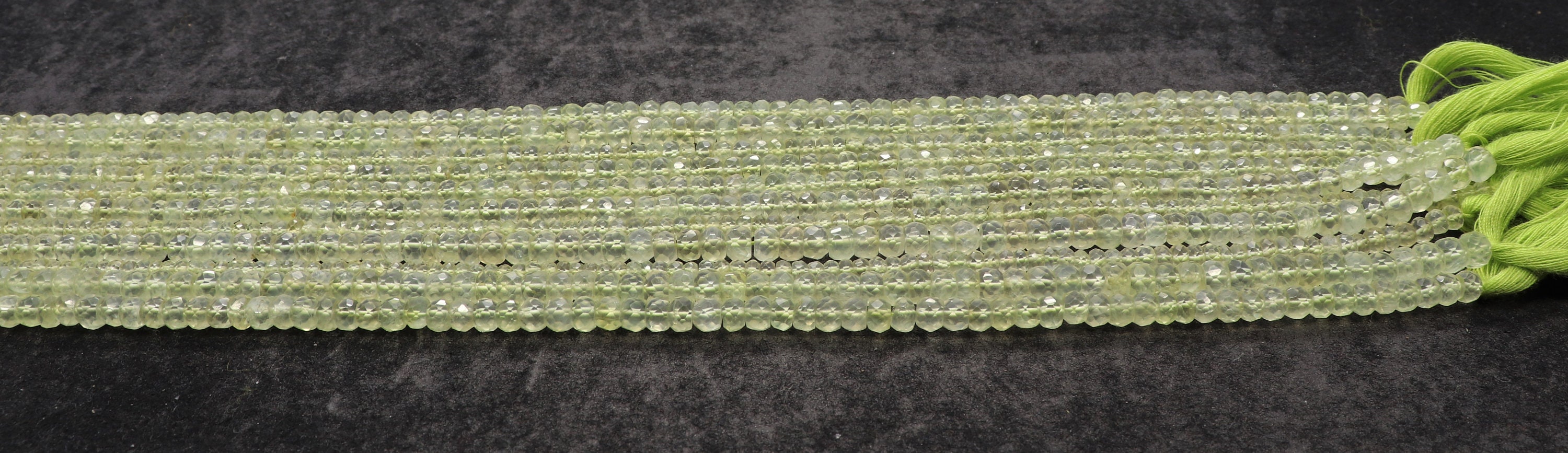AAA Natural Prehnite Faceted Rondelle Beads 4-5 MM Green - Etsy UK