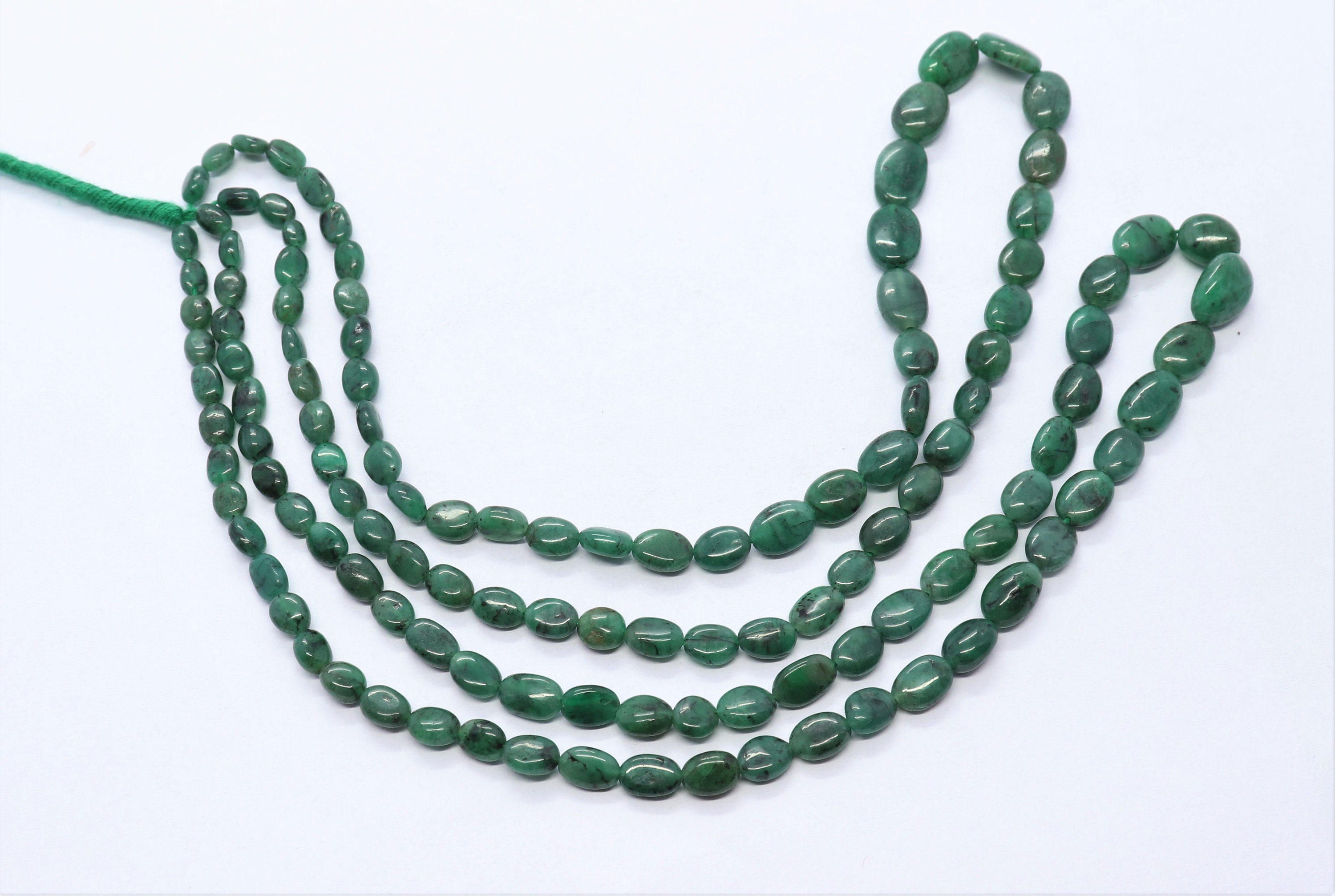 AAA Natural Zambia Emerald Smooth Oval Beads 4x6-7x9 MM - Etsy