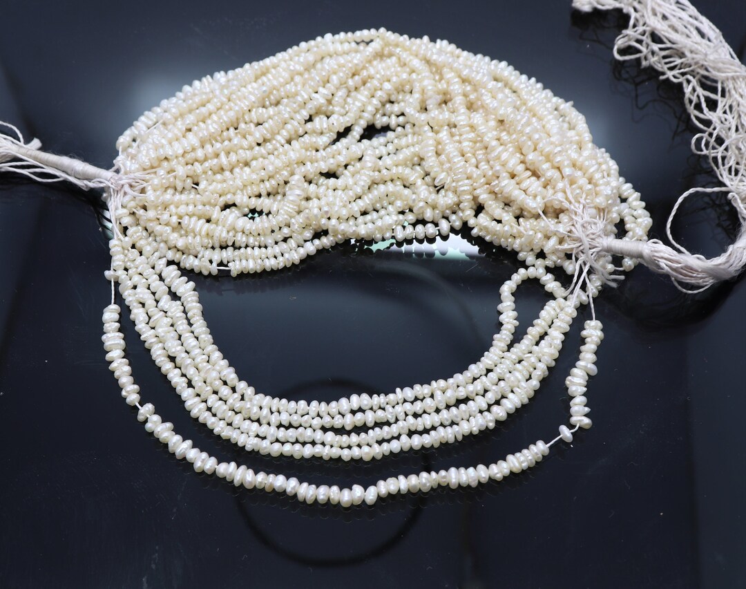 Natural Tiny Pearl Beads, Freshwater Genuine Seed Pearls, Small Pearl ...