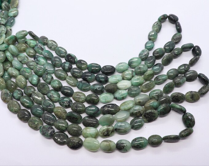 3 Strand AAA Natural Ruby Quartz Smooth Oval Beads Necklace, 8x11 MM ...