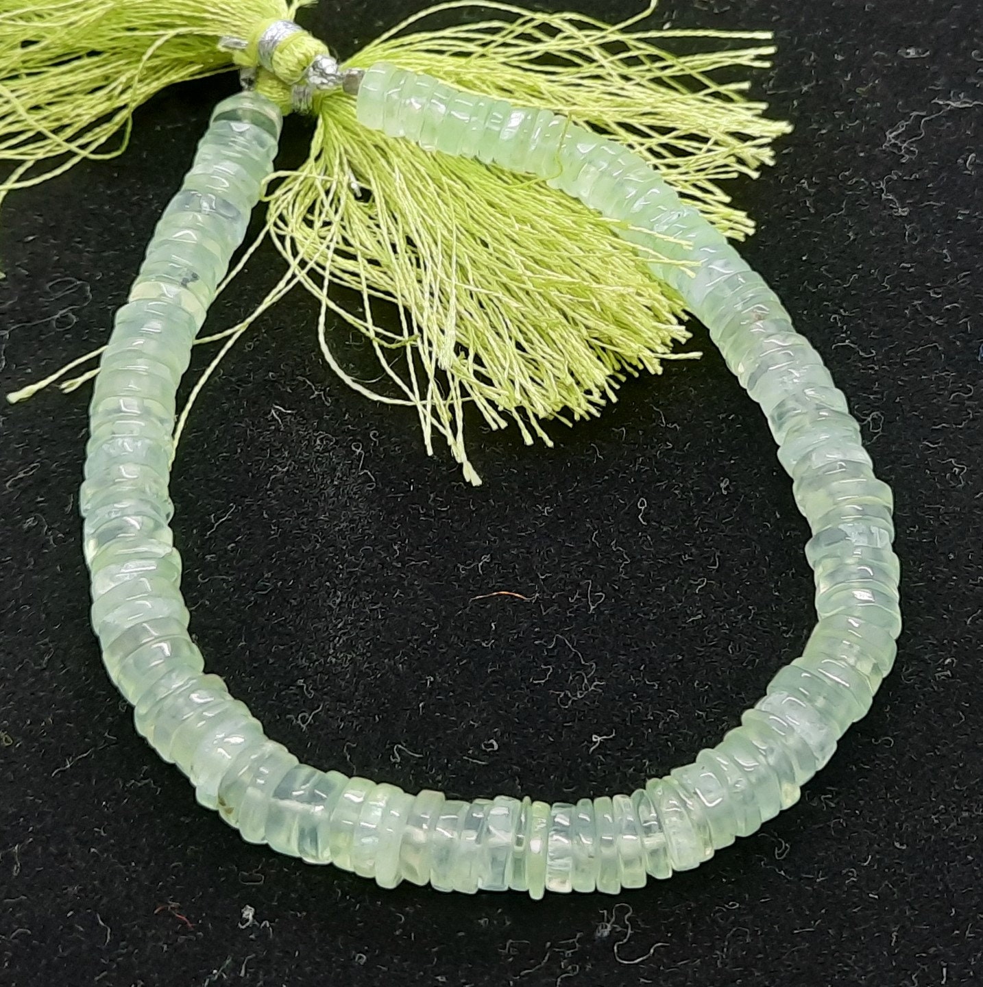 AAA Natural Prehnite Heishi Washer Beads 6-6.5 MM Prehnite - Etsy UK