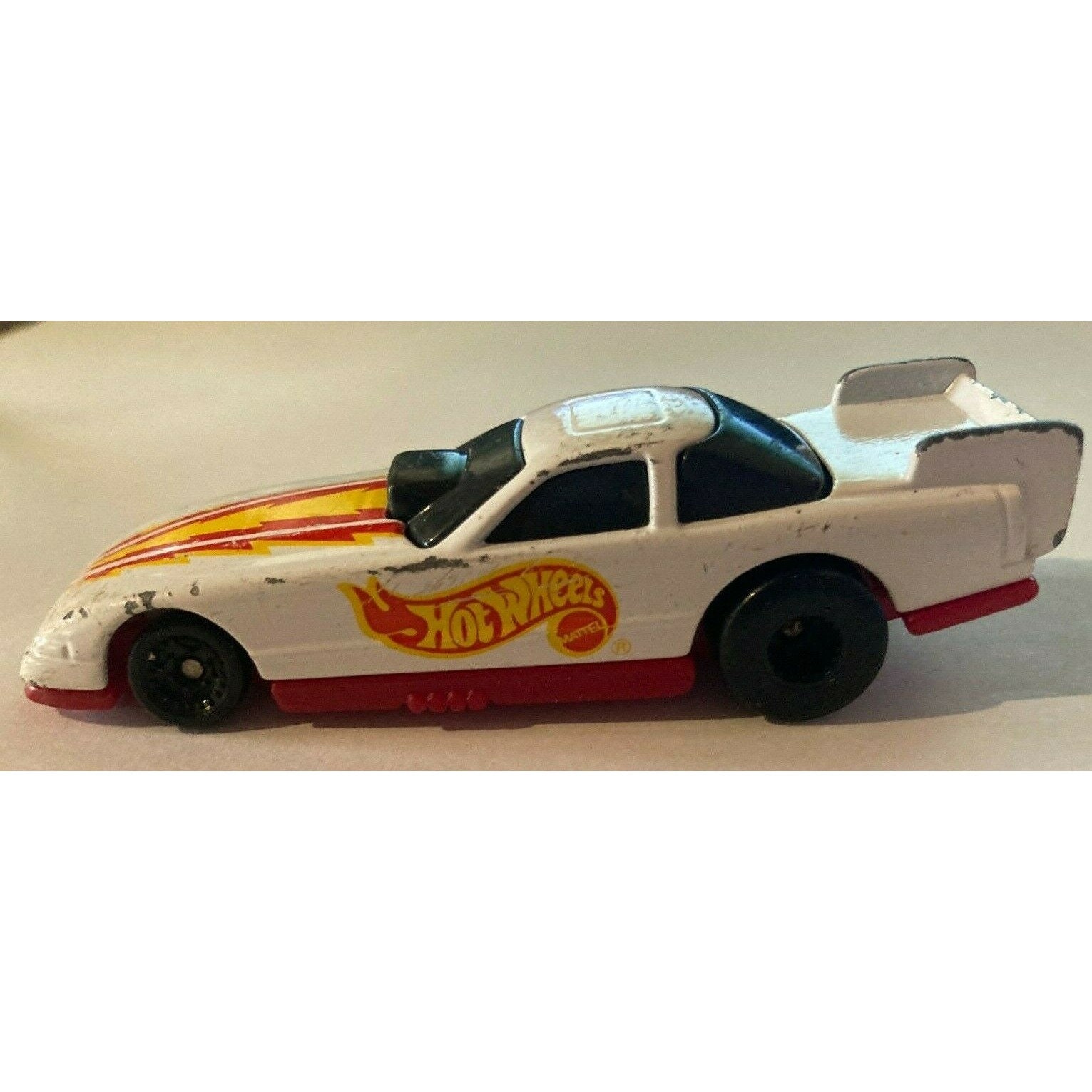 1993 Mattel Hot Wheels Race Car White Diecast Vehicle Collectable Auto ...