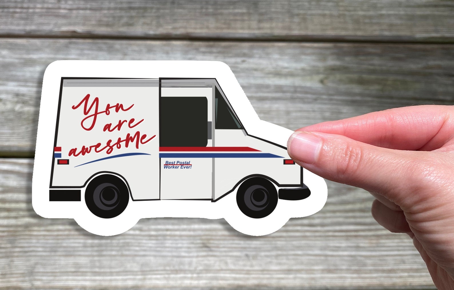 You Are Awesome Mailman Thank You Decal Mailbox Sticker Gift | Etsy