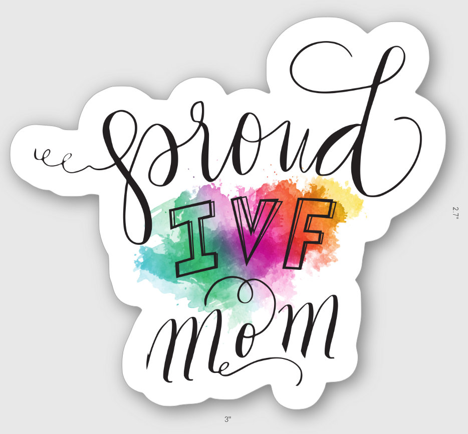 IVF Sticker Proud IVF Mom Sticker IVF Gift Care Package | Etsy